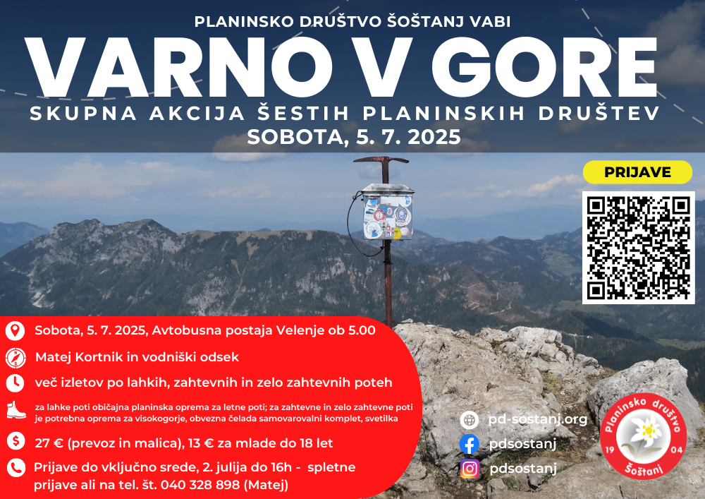 Planinsko društvo Šoštanj | SKUPNA AKCIJA ŠALEŠKIH PLANINSKIH DRUŠTEV ...